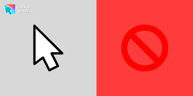 Forbidden Pointer Cursor Prank - Cursor Pack | Cursor Space